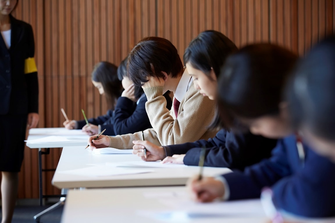Japan In Photos Entrance Examination Season Japan Up Close